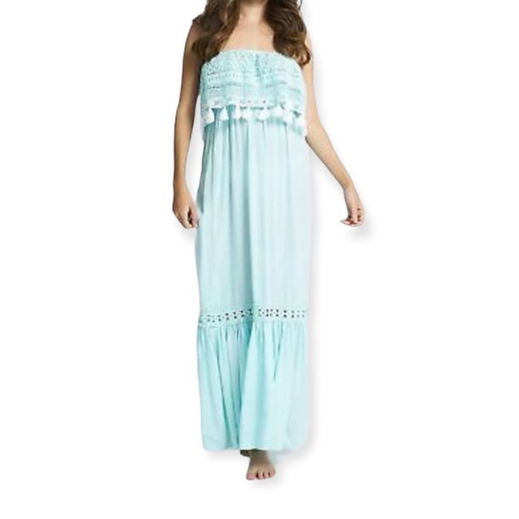 Debbie Katz | Dresses | New Debbie Katz Lina Boho Eyelet Ruffle Coverup ...